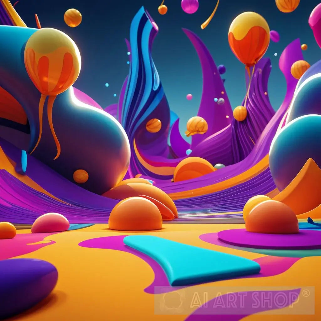 Abstract Tapestry: A Symphony of Colors and Whimsy