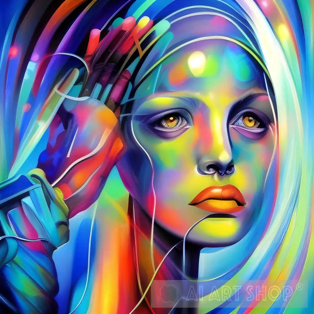 Abstract Woman In Distress