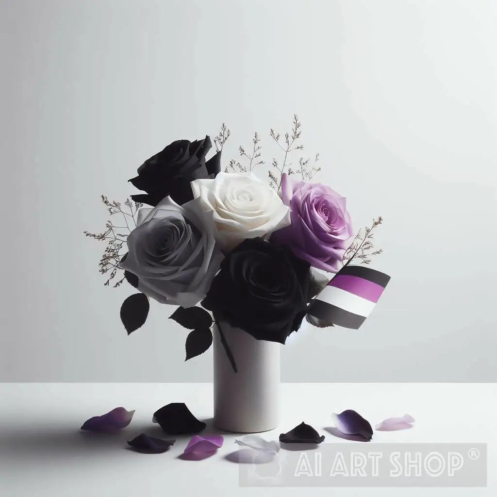 Ace Pride Roses in a Vase Still Life