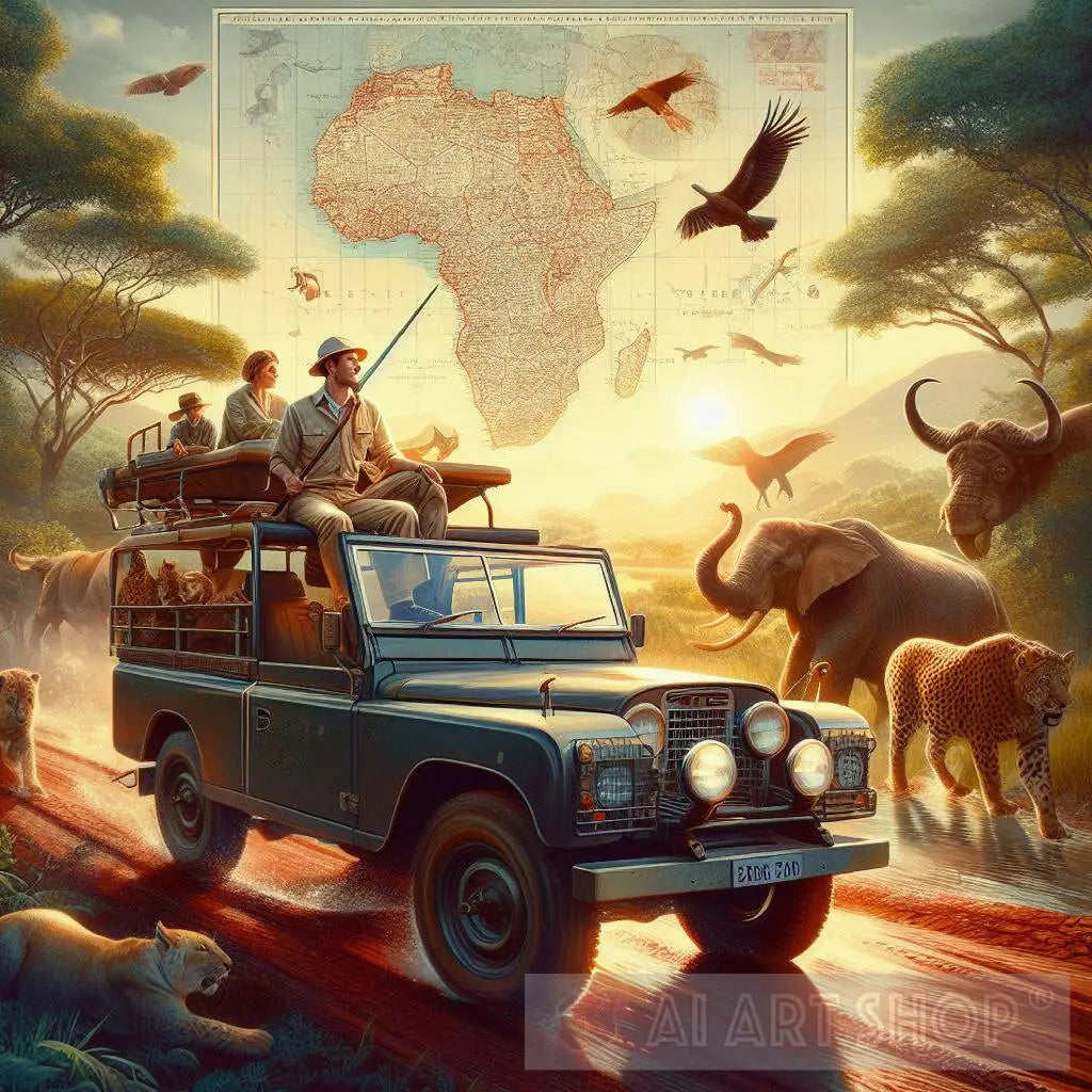 African Safari Illustration