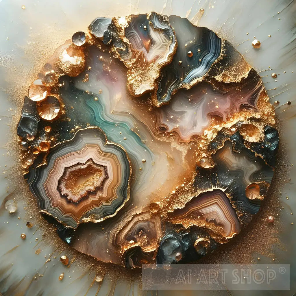 Agate Painting, Agate Art, Mineral Magic, Natural Inspiration, Arti...