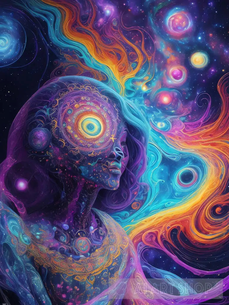 Psychedelic Abstract Expressionism Painting
