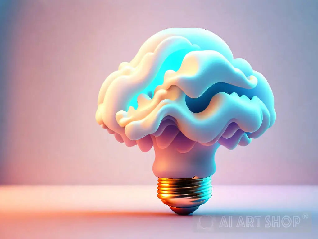 Light Bulb In abstract background