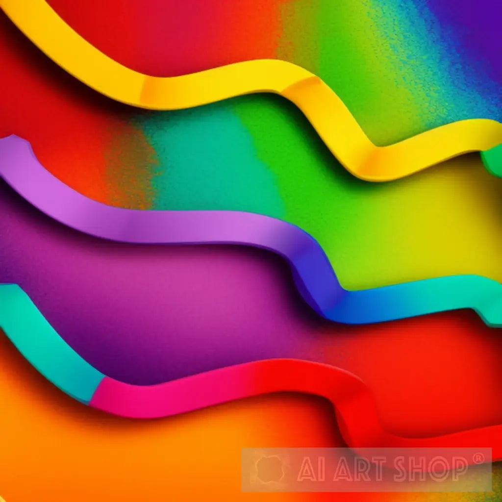 AI colorful art design