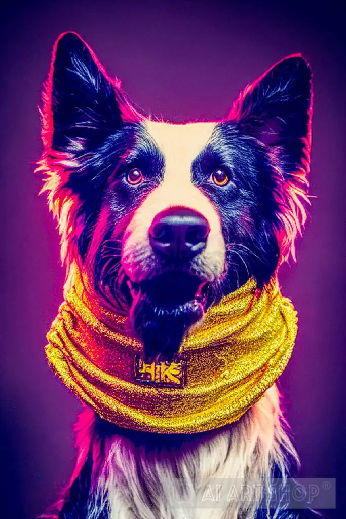 AI Dog Funky Gentleman Illustration