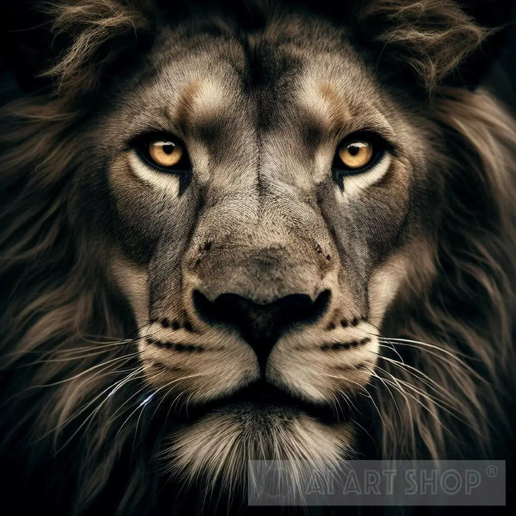AI Generated Lion Portrait