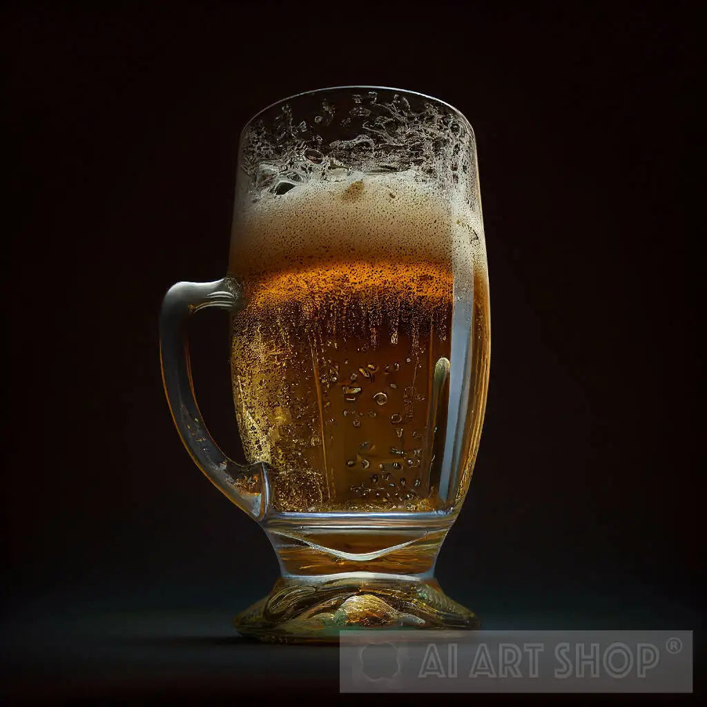 AI generated picture of a glass with bier