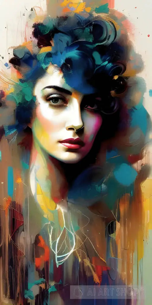 Digital art, AI Painting, Portrait, Oil Painting, Female face Portr...