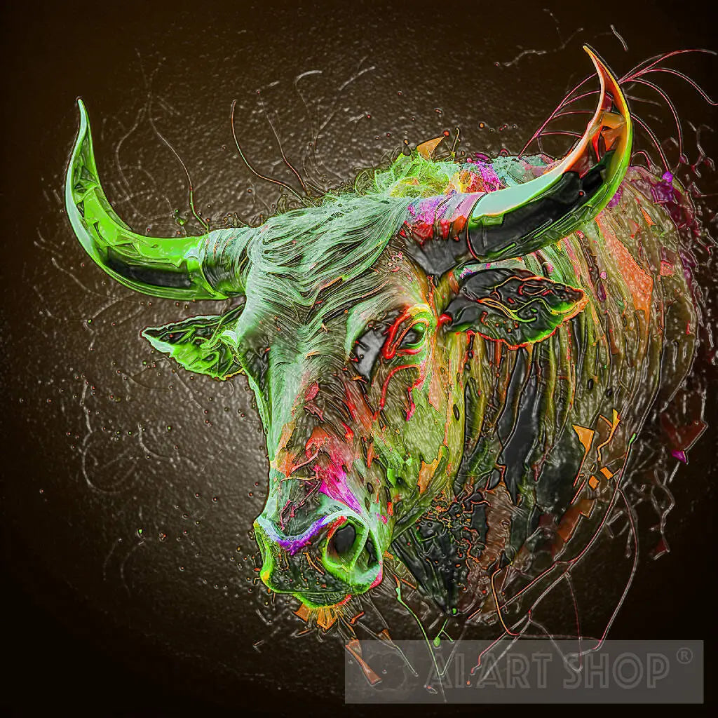 AI Painted Bull 2