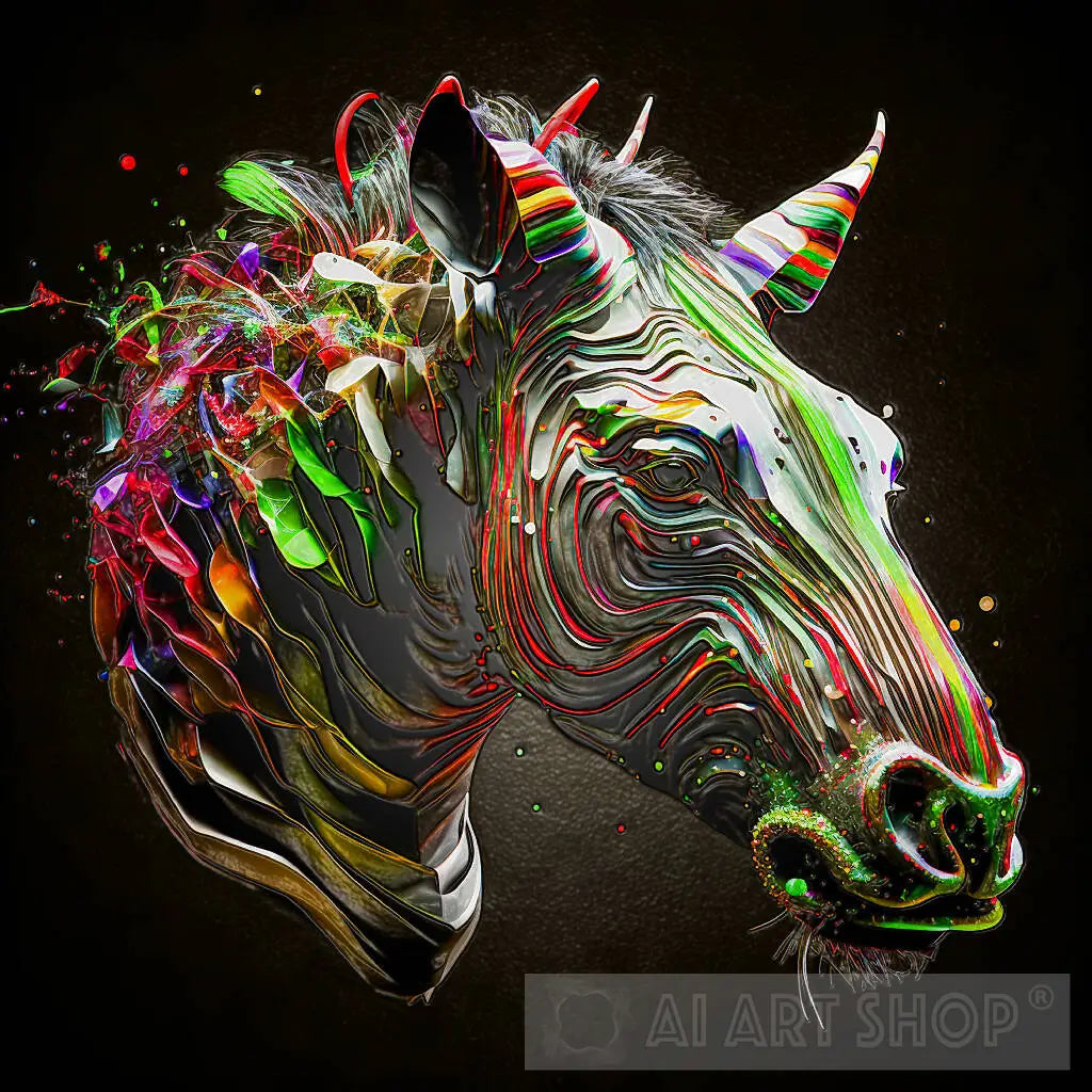 AI Painted Zebra 2