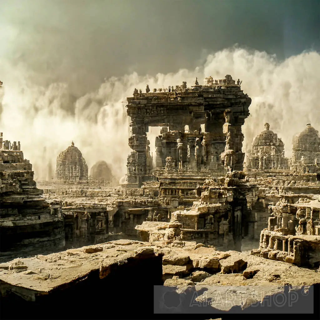 AI PART 10 Ancient Historical Monument lost in a rocky desert