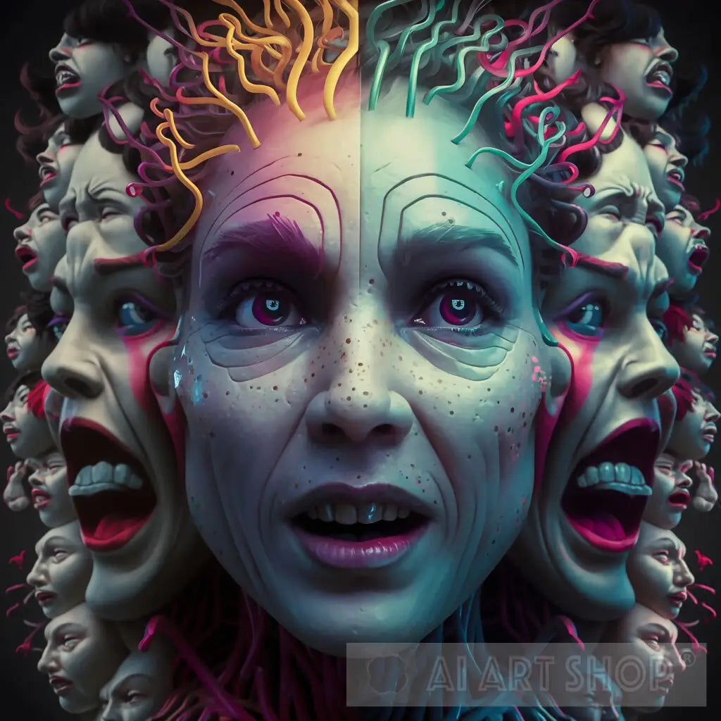 AI - Vibrant Facial Expression