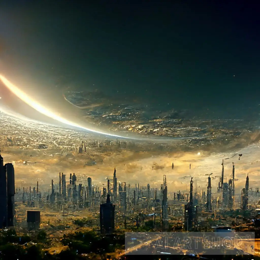 Alien, city, planet, solar belt