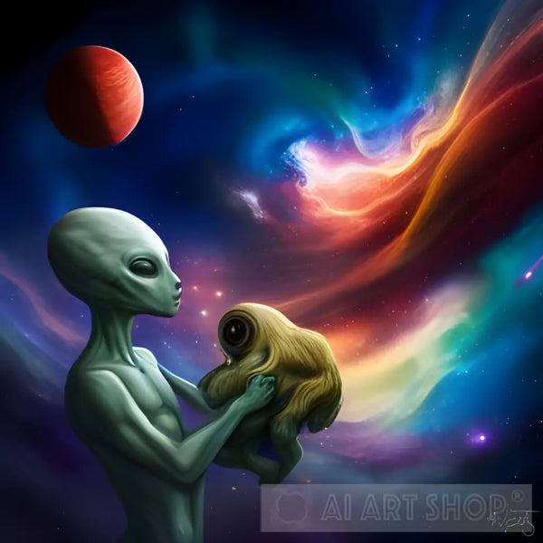 alien planets space nebula pet