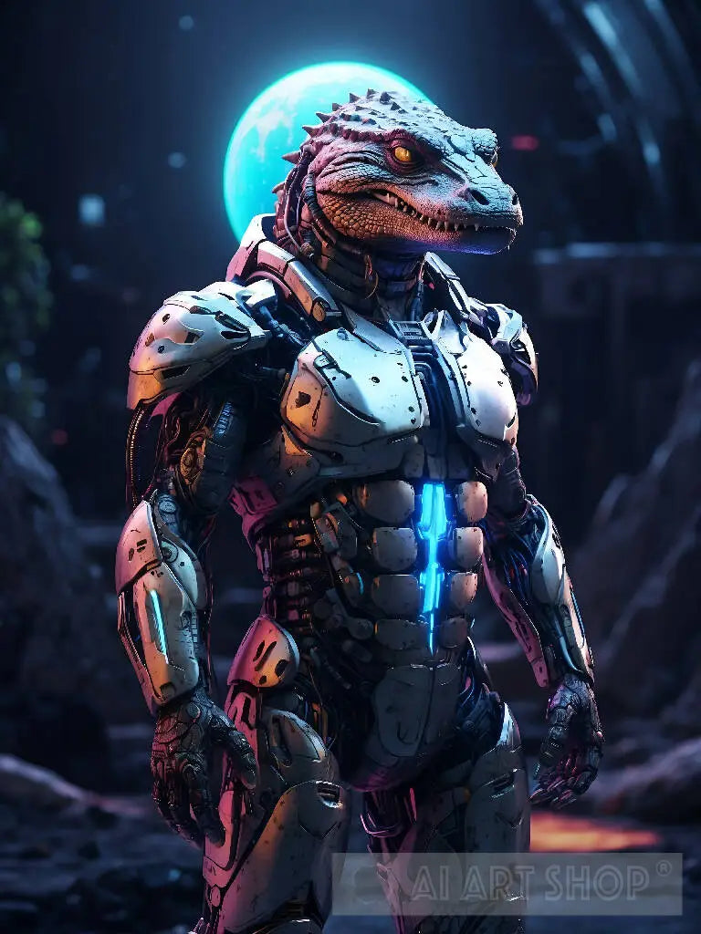 Alligator in cyborg body #1