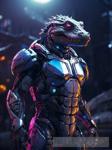 Alligator in cyborg body #3