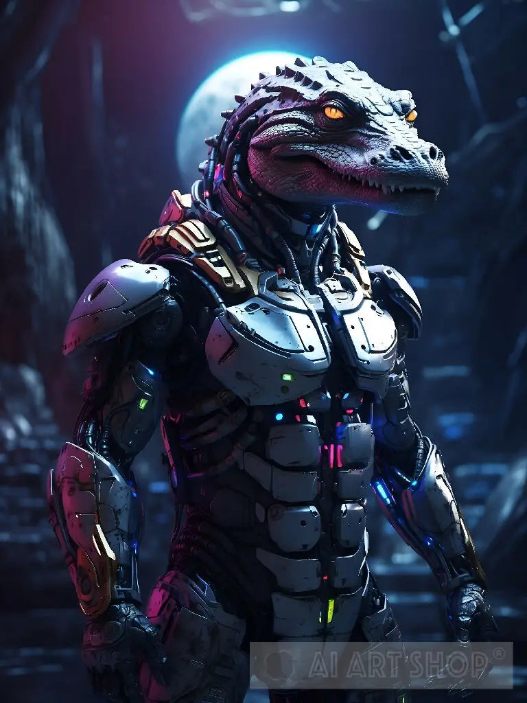 Alligator in cyborg body #4