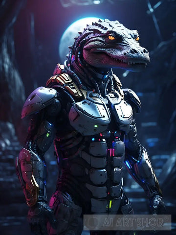 Alligator in cyborg body #4