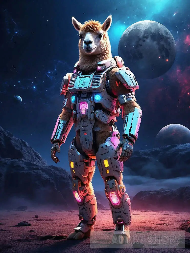 Alpaca in cyborg body #3