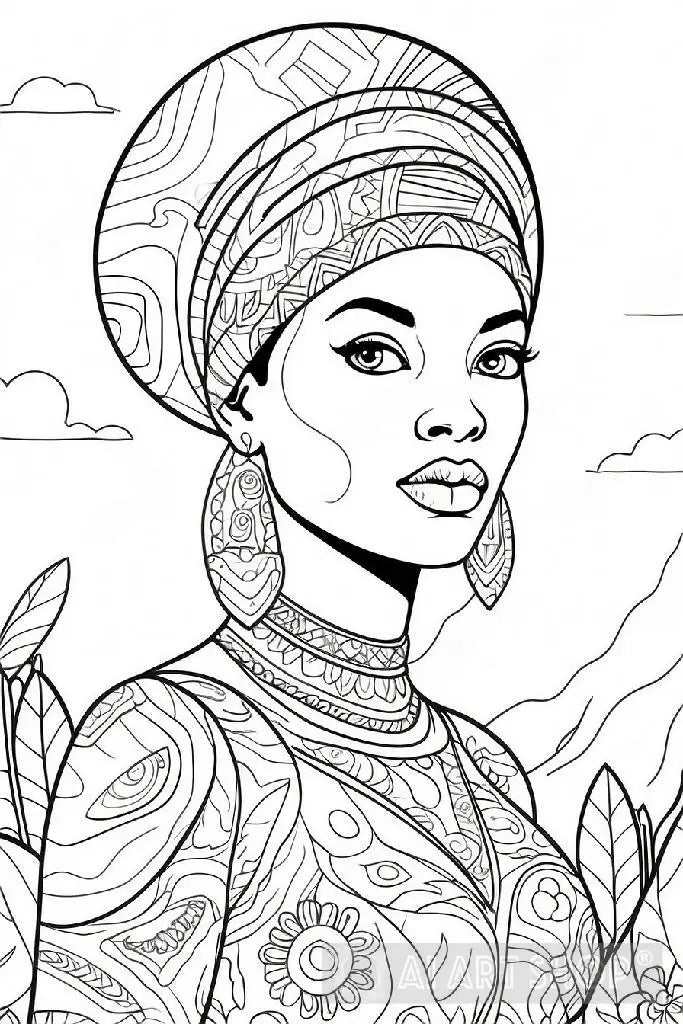 african american,how to draw a traditional girl,drawing,beautiful t...