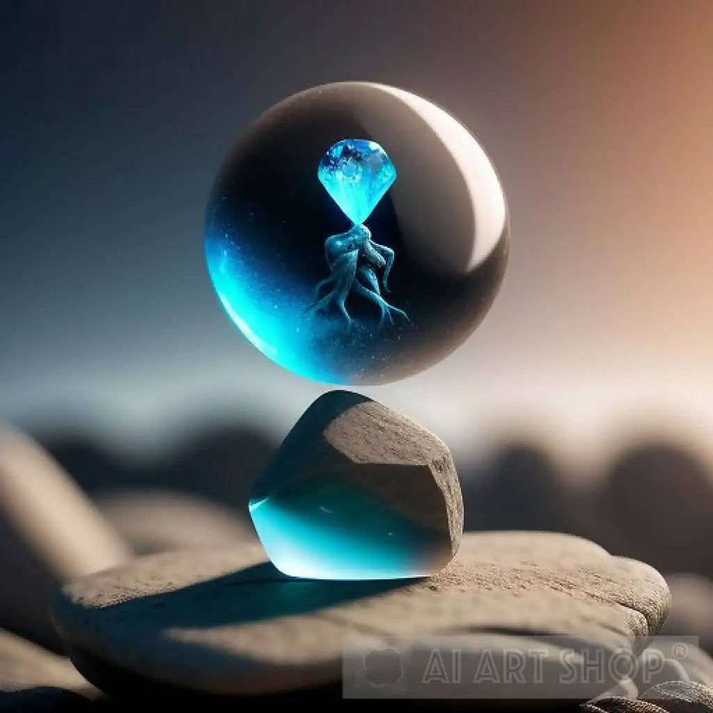 Ancient rock spirit Crystal orb Ancient Rock Spirit