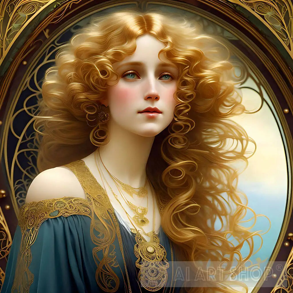 angel, blue, gold, girls