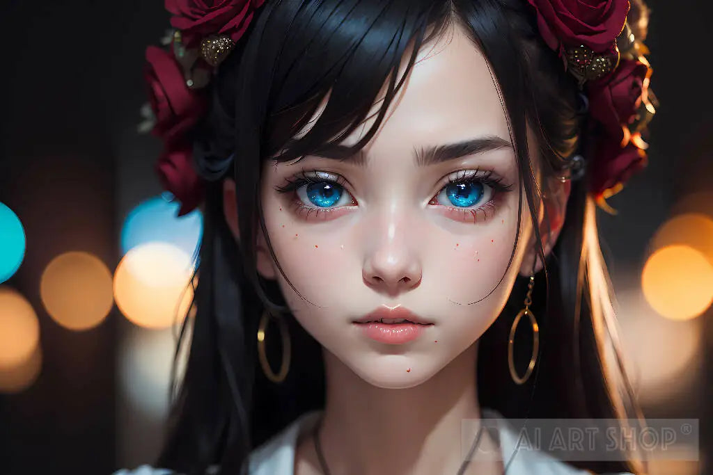 Anime girl illustration