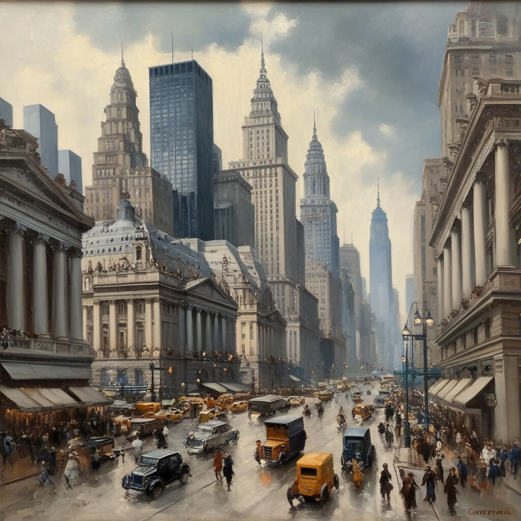 New York City, Jazz Age, Roaring Twenties, Flatiron Building, skysc...