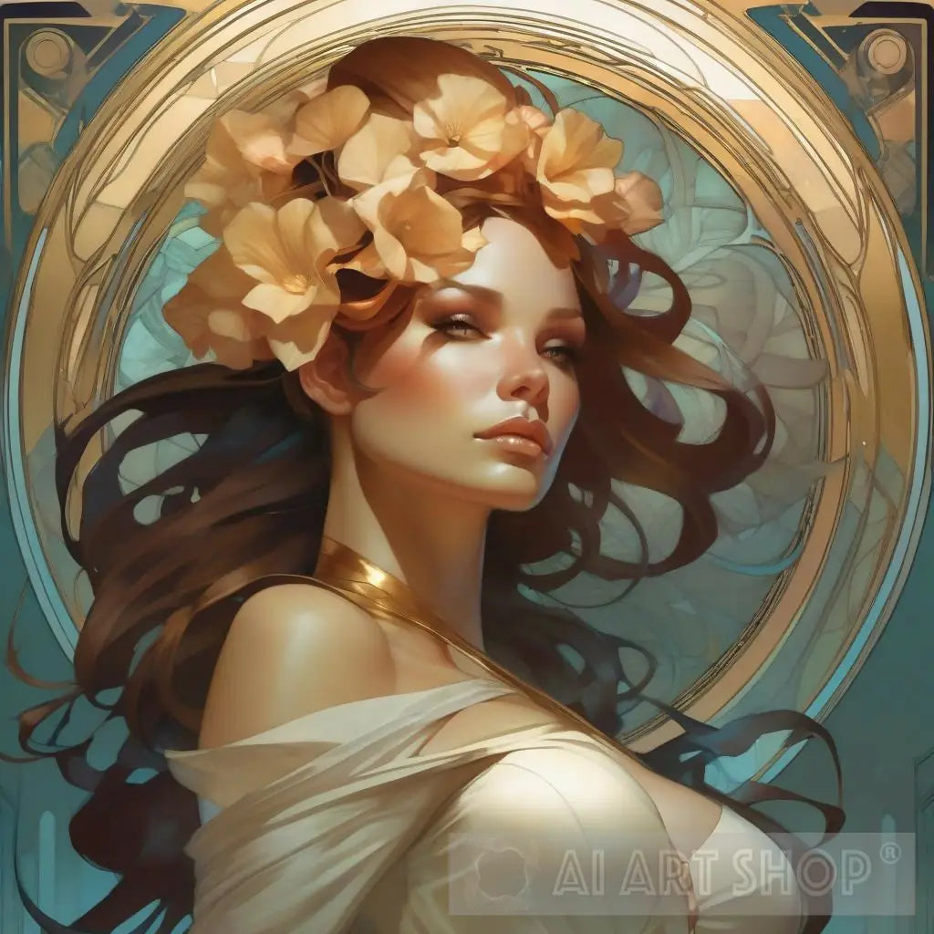 Art nouveau goddess