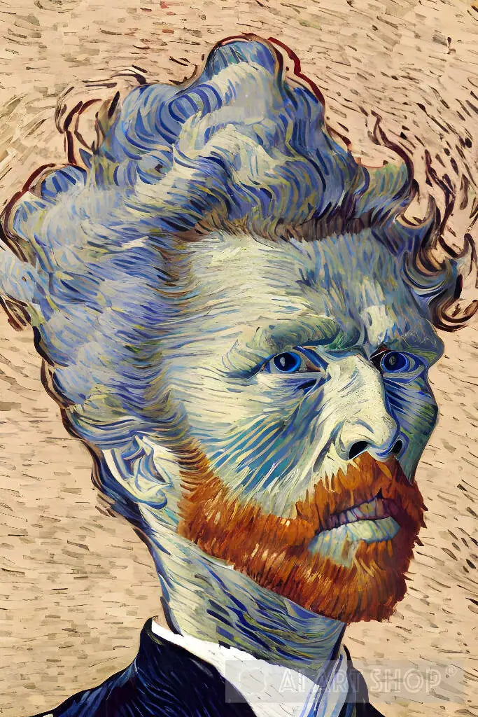 vincent van gogh portrait color painting , vincent van gogh style,