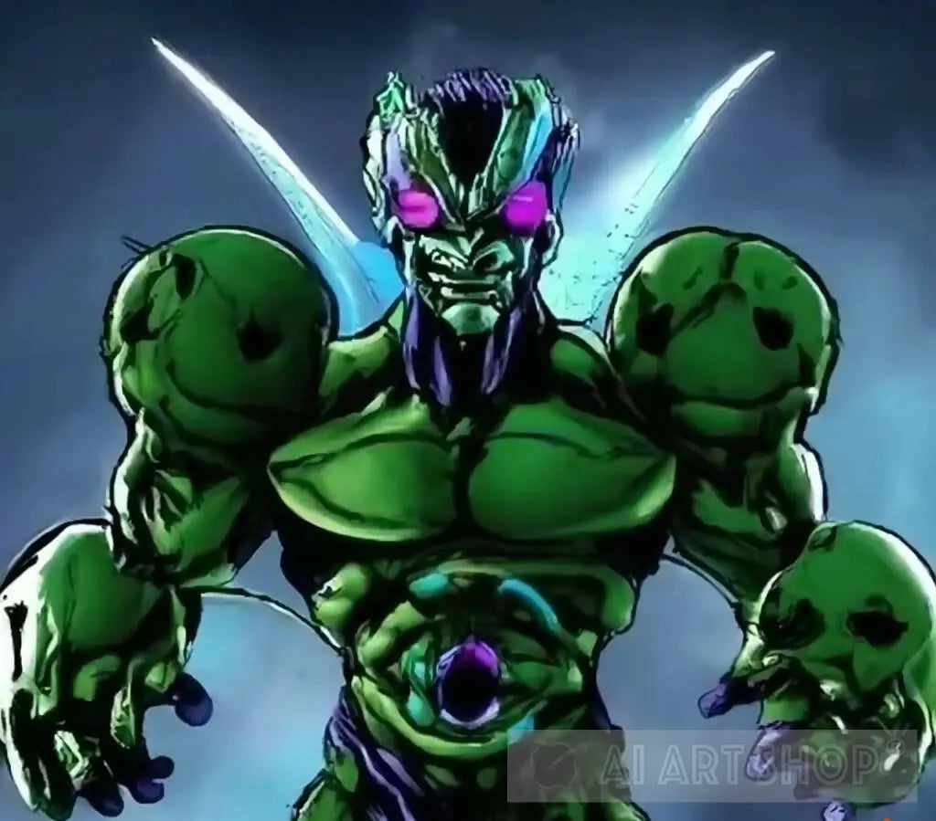 A Hero, A Female Robot, Half Bird Half Snake, Demon, Robot, Robot 2...