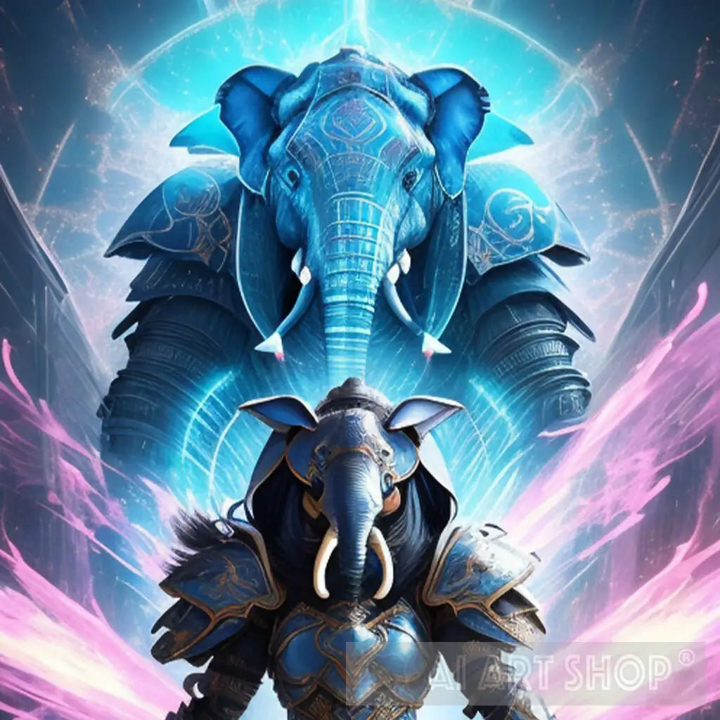 elephant spirit animal paladin knight anthropomorphic