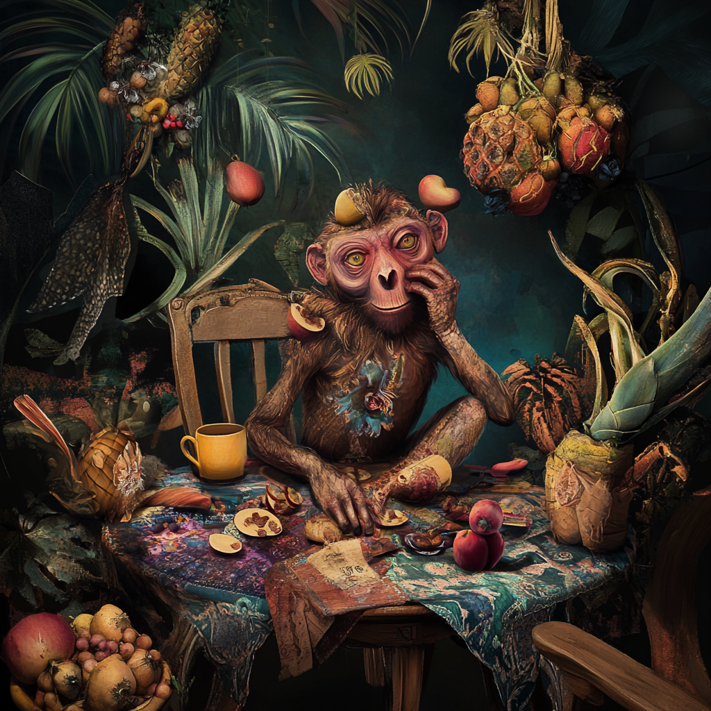 The Sapient Snackers – Fruit, Fables & Formalwear | Surreal AI ...