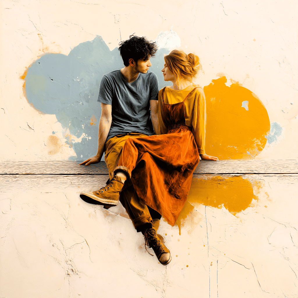 Whispers of Creation #19: Eternal Glance - Portrait AI Art by Lumen...