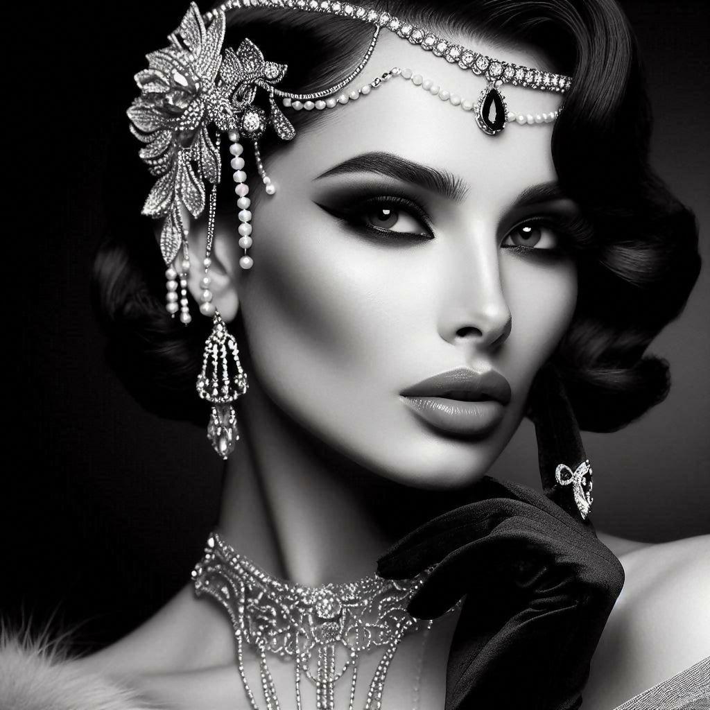 beautiful woman posing in the style of a diva No. 1