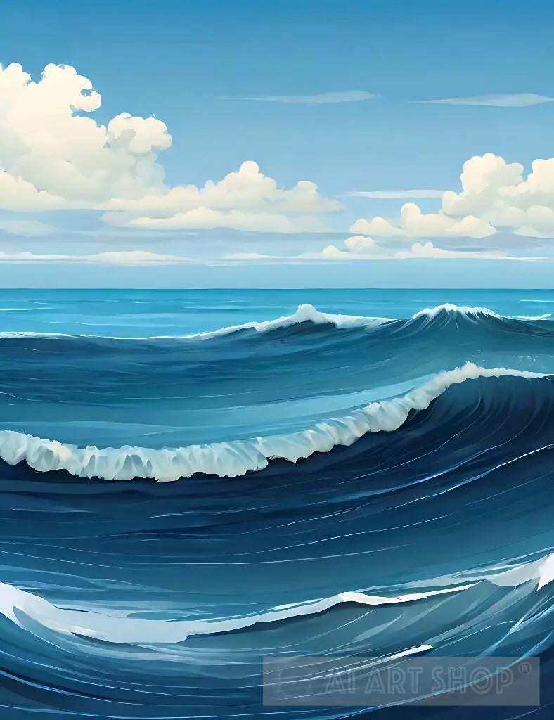#sunset #ocean #waves #beach #seascape #sky #clouds #painting #impr...