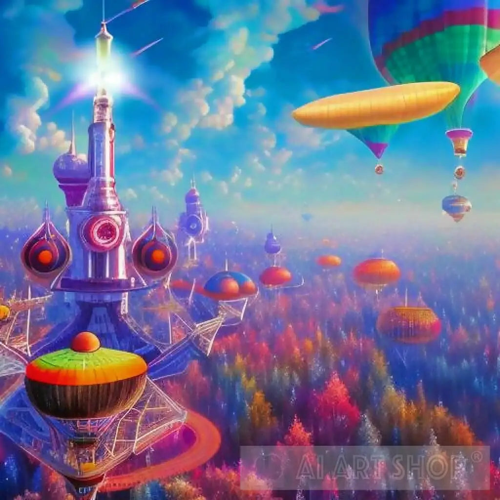 balloon castle forest