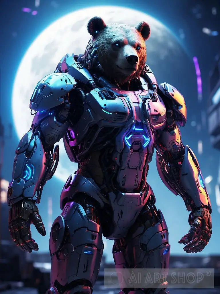 Bear in cyborg body #3