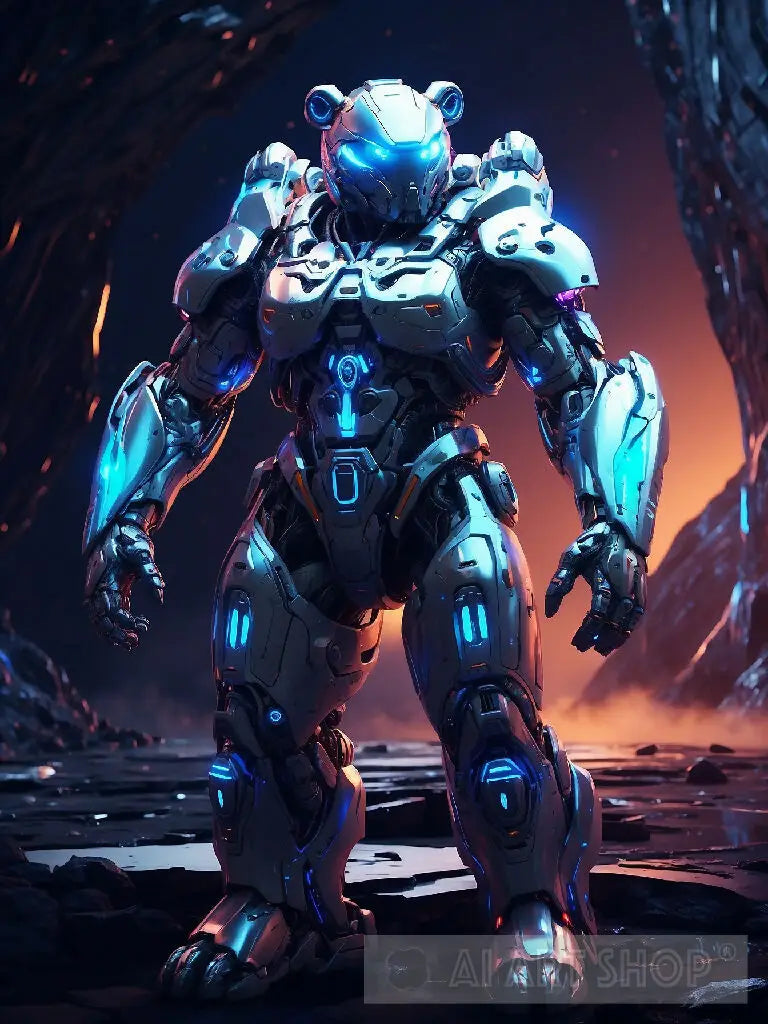 Bear in cyborg body #4