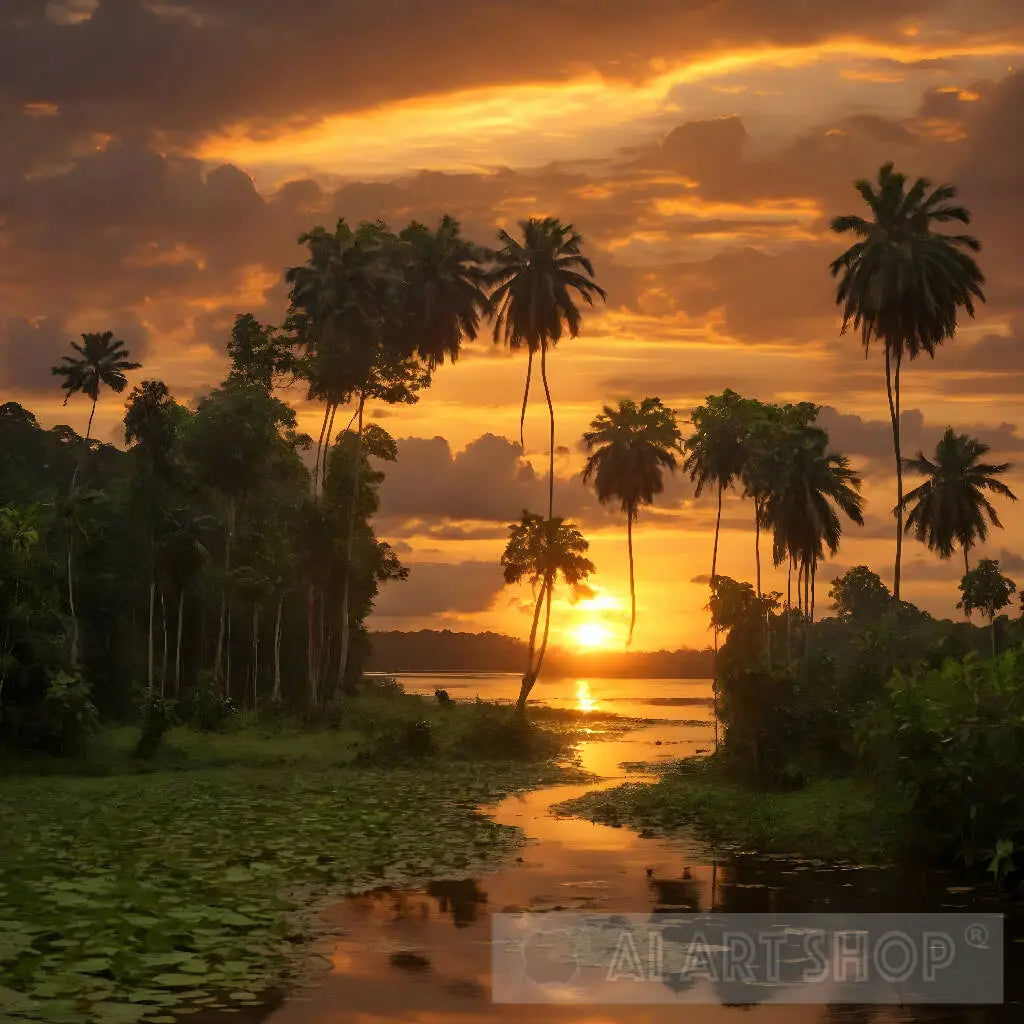 Beautiful Amazon Sunset