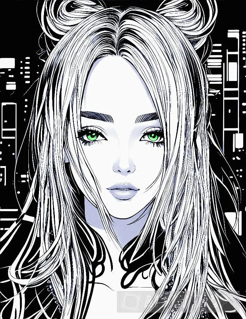 Beautiful and Stunning E-Girl Face