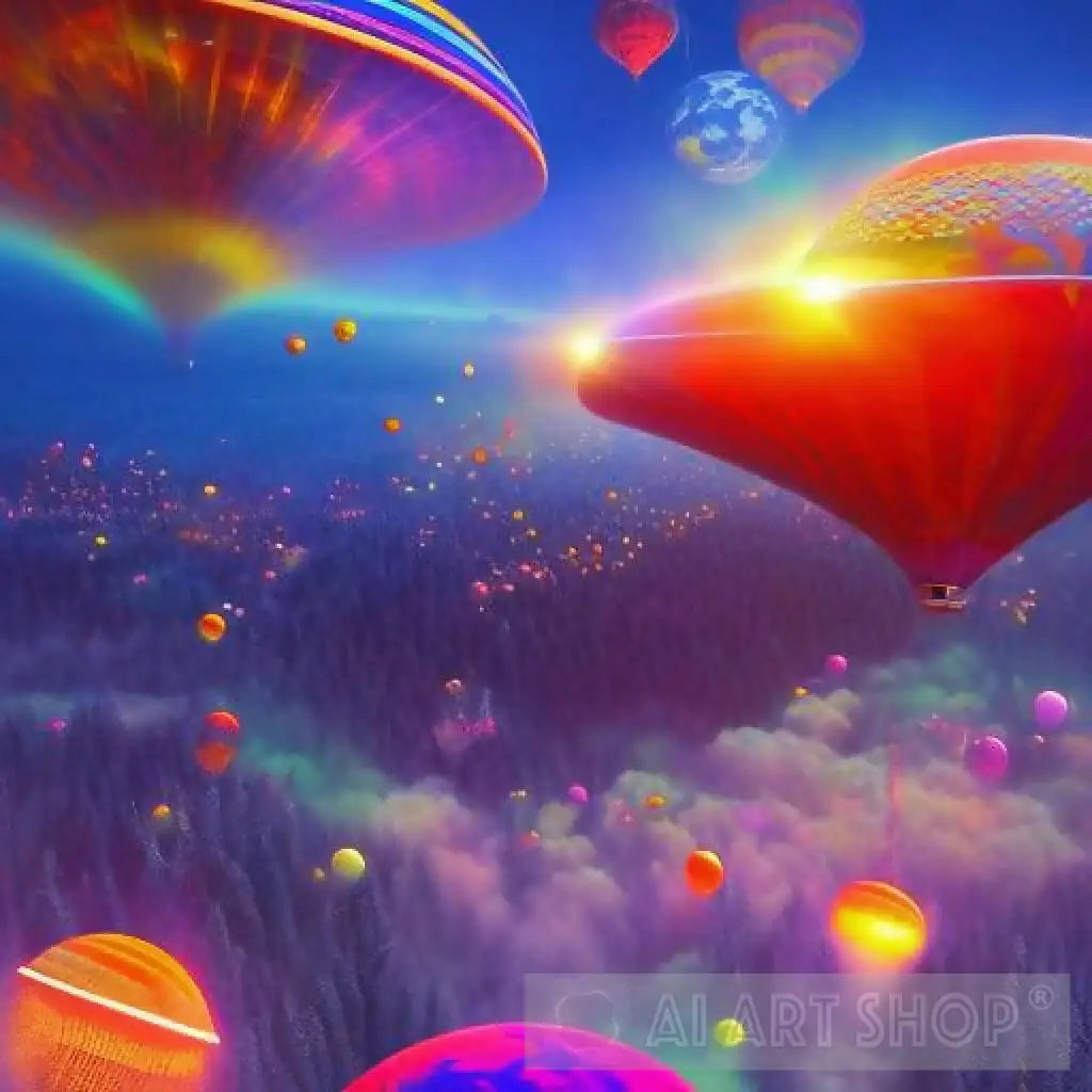 beautiful balloon planet