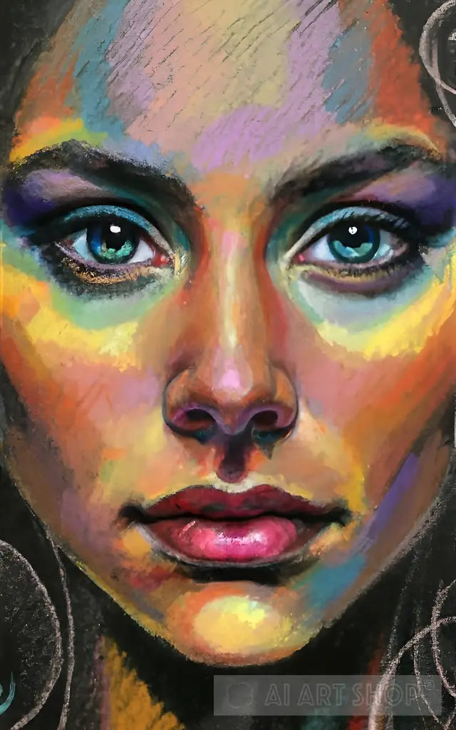 Chalk art, illustration, portrait, conceptual art , photography