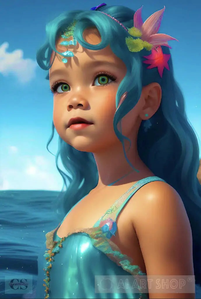 Beautiful Mermaid Girl