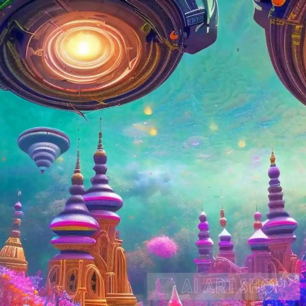 beautiful space palace achinaku