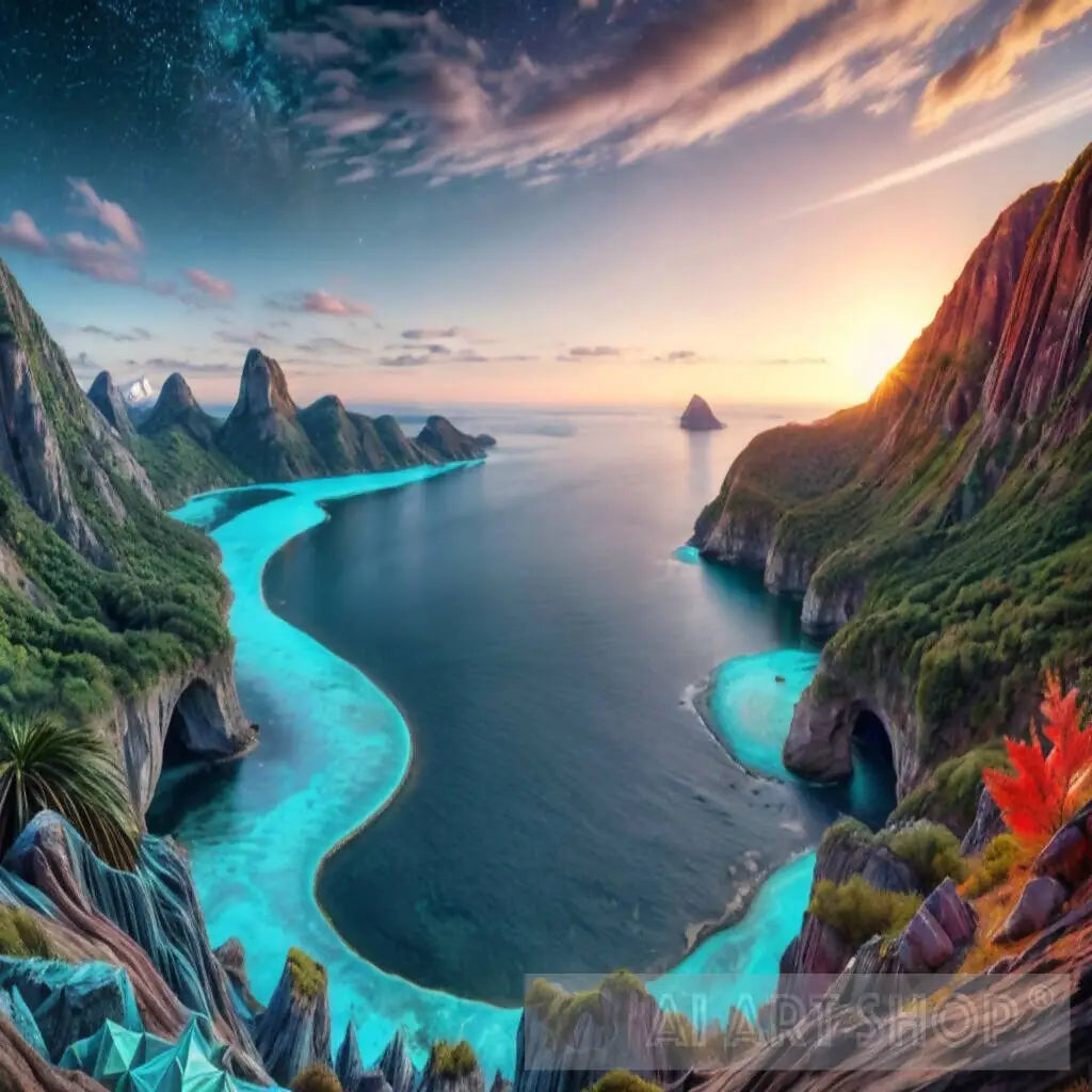 beautiful world, Landscape, beauties, colors, alien world