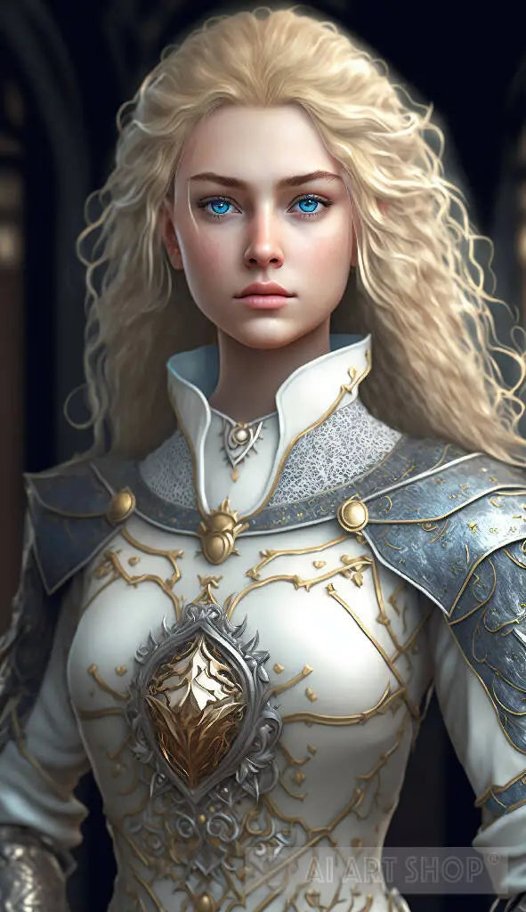 Beautiful warrior girl