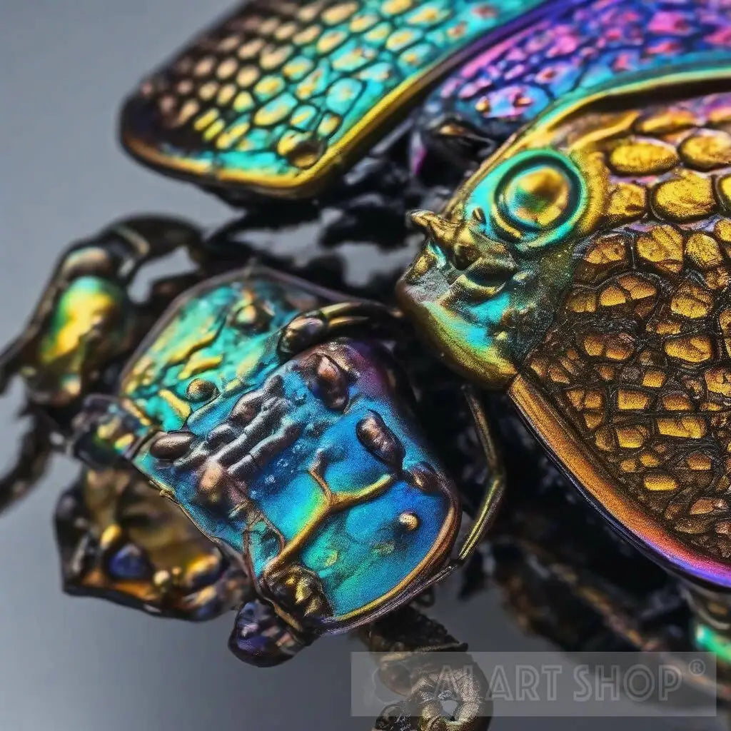 Nature Iridescent beetle