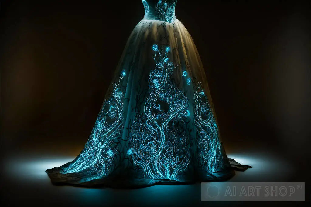Bioluminescence dress blue