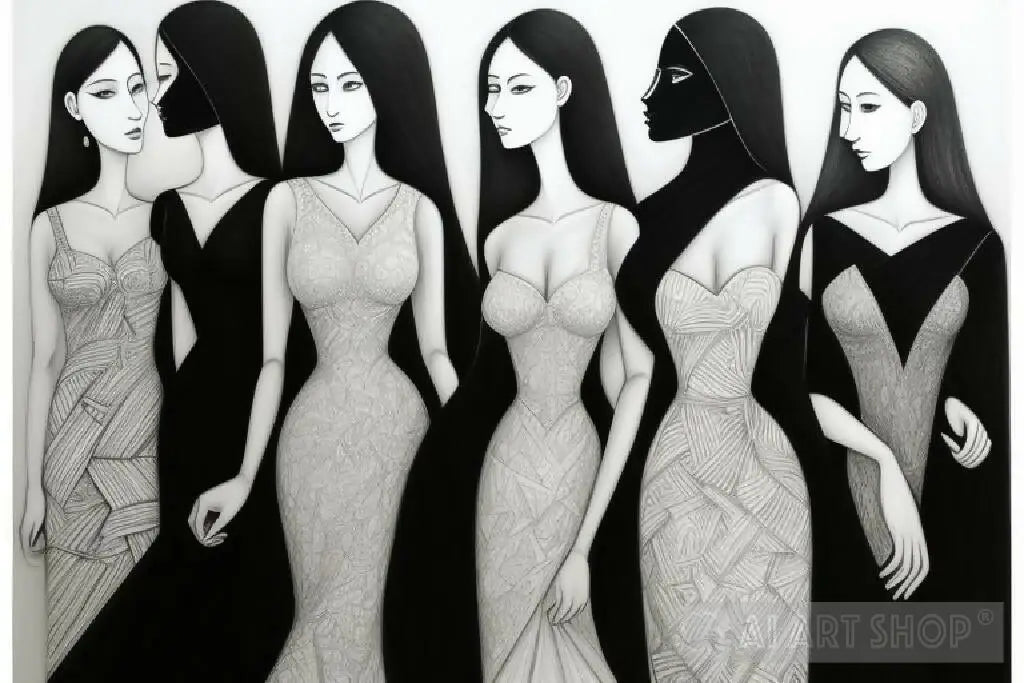 drawing, woman, pencil drawing, white, black, painting, paintings,